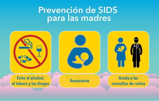 Prevenga el síndrome de muerte súbita del lactante (SIDS)