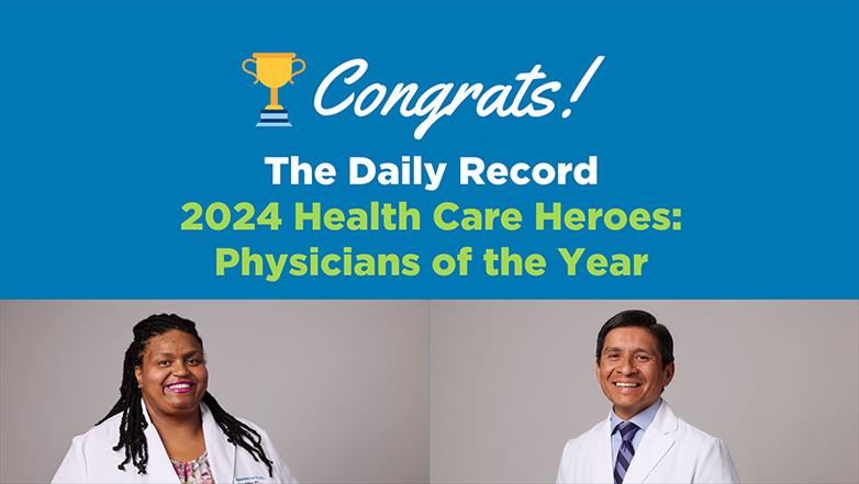 Drs. Eddye Bullock, Luis Ruiz Named Physician of the Year by Daily Record